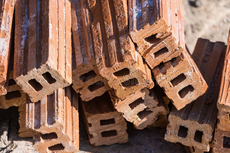 Pile of Bricks for Construction , Group of Bricks Square Construction ...