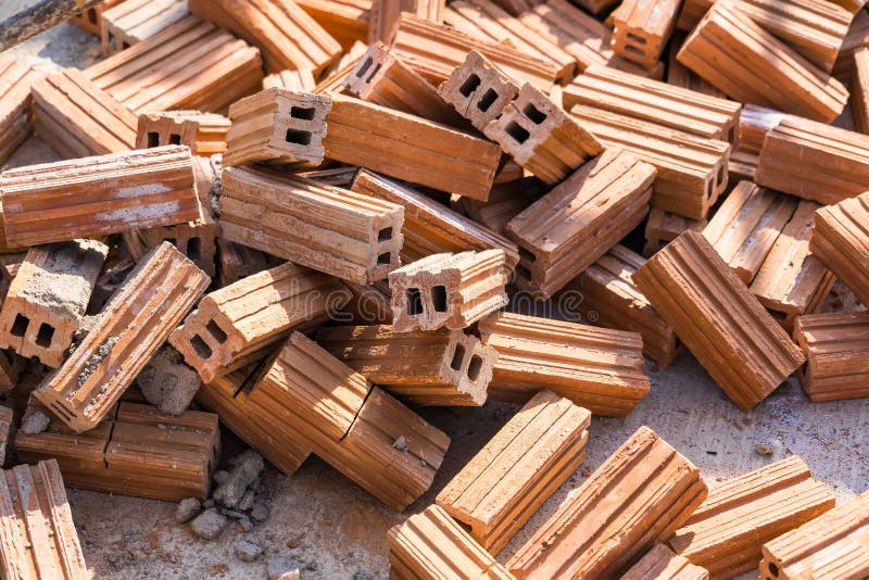 Pile of Bricks for Construction , Group of Bricks Square Construction ...