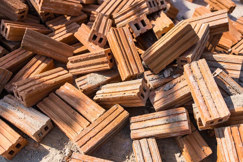 Pile of Bricks for Construction , Group of Bricks Square Construction ...