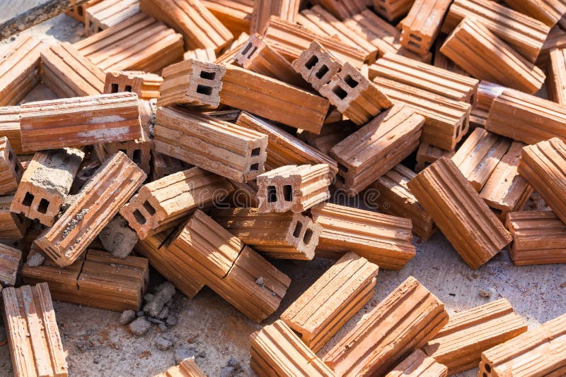 Pile of Bricks for Construction , Group of Bricks Square Construction ...