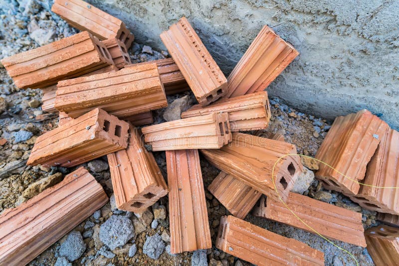 Pile of Bricks for Construction , Group of Bricks Square Construction ...