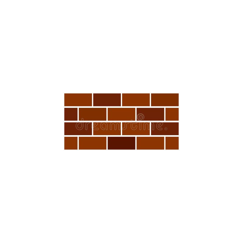 Pile of bricks icon stock vector. Illustration of stones - 242782589
