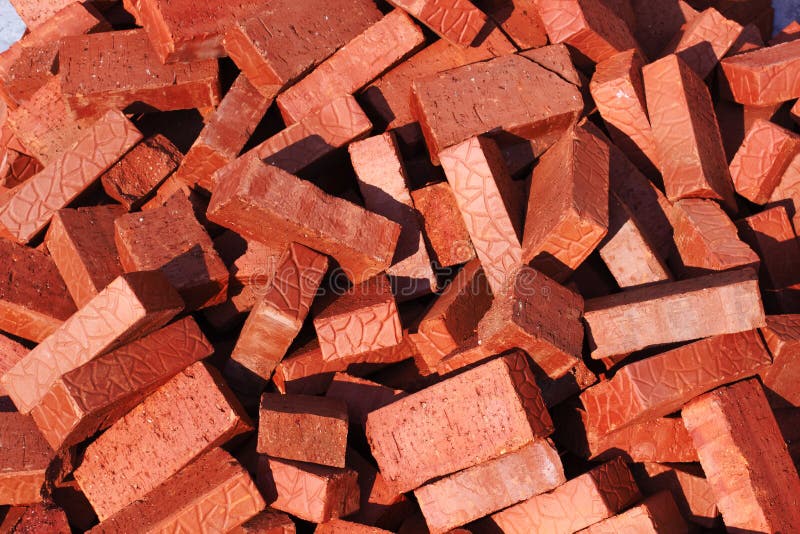 Pile of bricks stock photo. Image of collection, dilapidated - 32999594