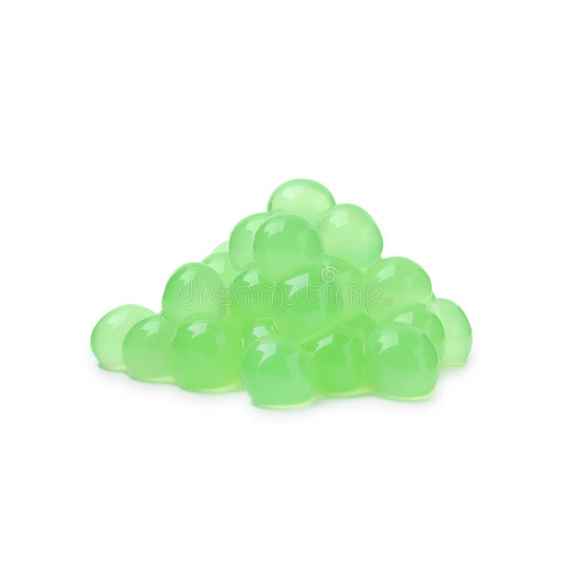 Pile of Bright Tapioca Pearls Isolated on White Stock Image - Image of ...