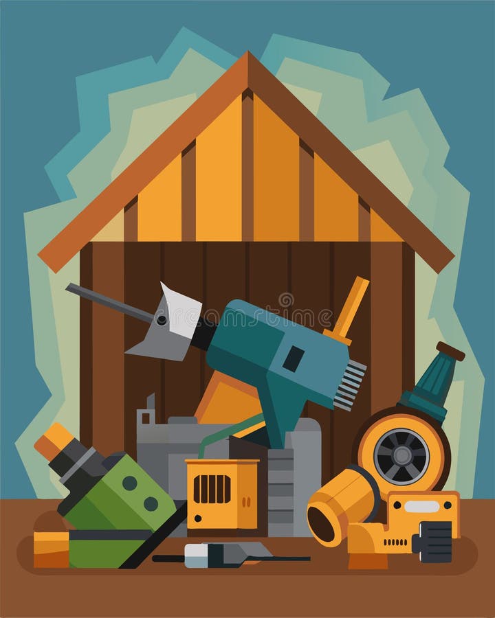 A Pile of Broken and Outdated Power Tools Rusted and Useless in the ... A Pile of Broken and Outdated Power Tools Rusted and Useless in the ...