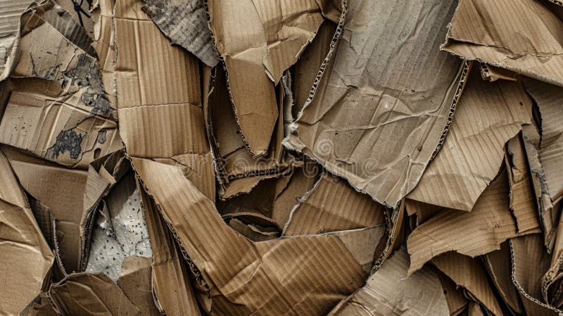 A Pile of Brown Cardboard Boxes with Chains on Top. Suitable for ...