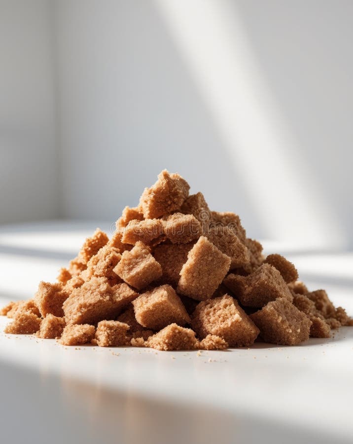 Pile of Brown Sugar Clumpy Moist with a Caramel Hue Stock Photo - Image ...