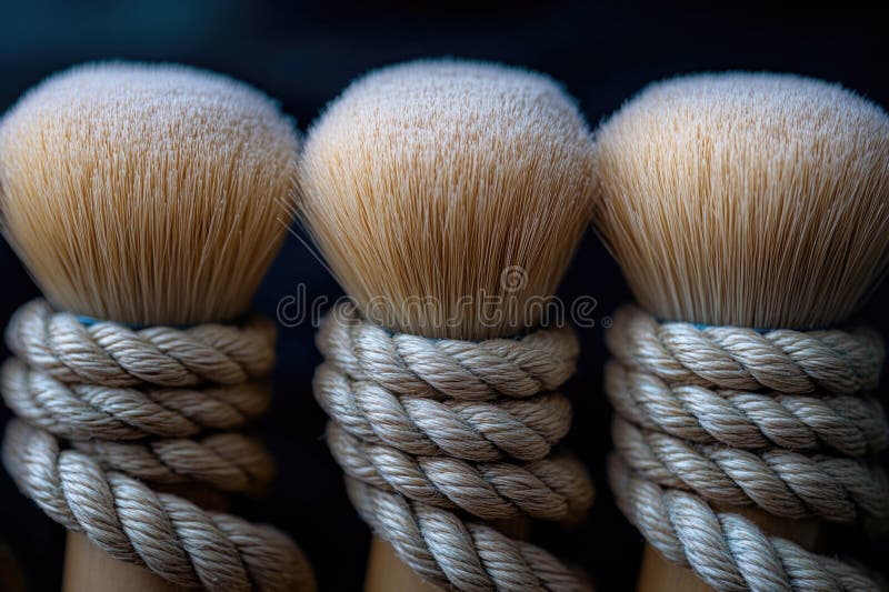 A Pile of Brushes Tied Together with Rope, Great for Various Contexts ...