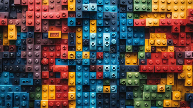 Pile of Building Blocks in Multiple Colours. Childhood Education ...