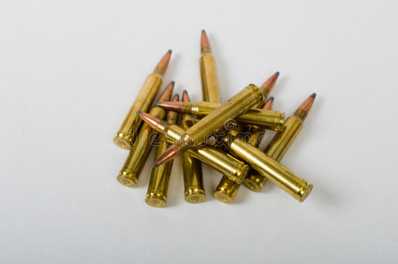 Pile of Bullets stock photo. Image of heart, shoot, copper - 97426770