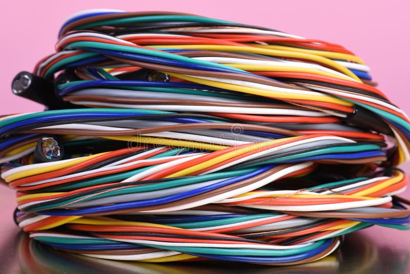Pile of Cable Used in Electrical Installation Stock Photo - Image of ...