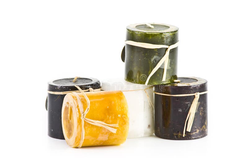 Pile of Candles stock image. Image of color, treatment - 14820175