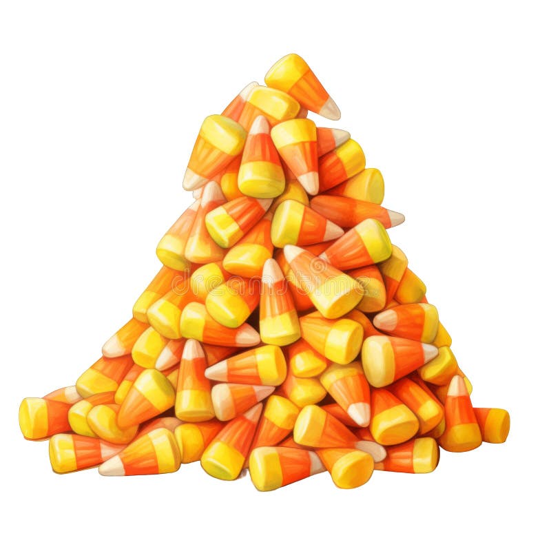 A Pile of Candy Corn in the Shape of a Triangle Stock Photo ...