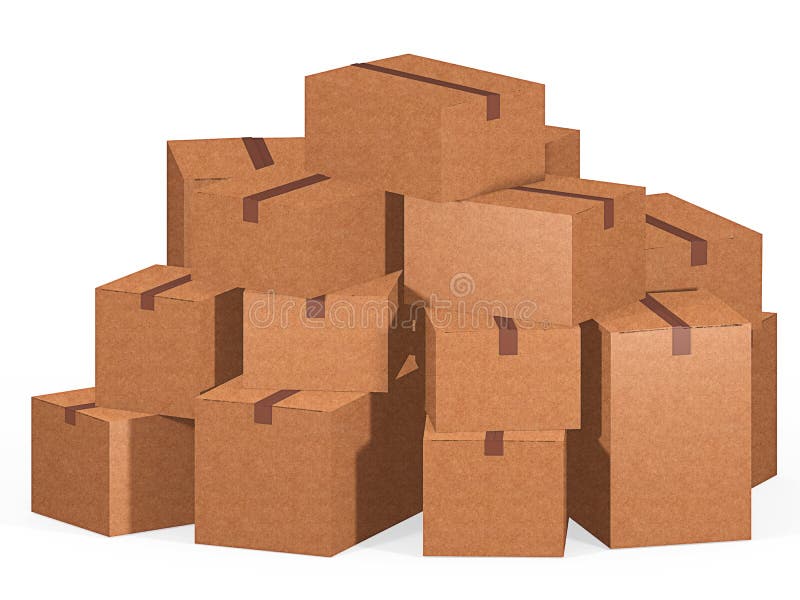 Pile of boxes / Vector stock vector. Illustration of environment - 14687584