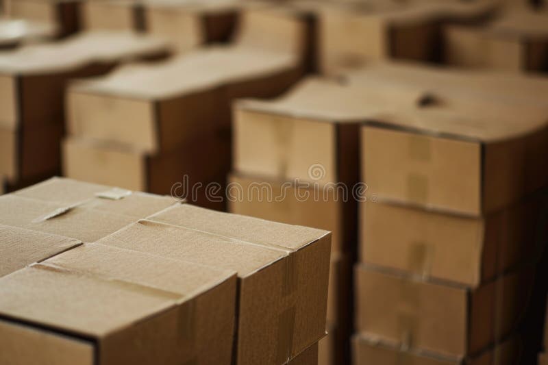A Pile of Cardboard Boxes Stacked on Top of Each Other. Perfect for ...