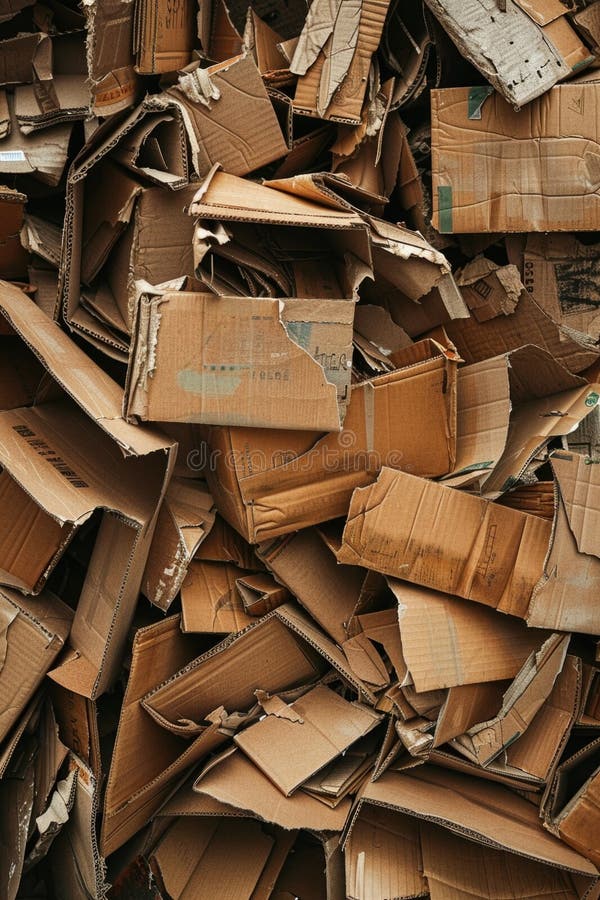 A Pile of Cardboard Boxes Stacked on Top of Each Other. Suitable for ...