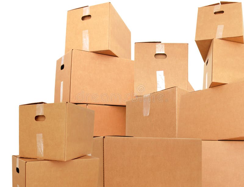 Warehouse - Storage boxes stock image. Image of company - 2619747