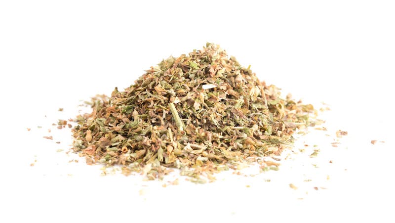 Pile of Catnip on a White Background Stock Image - Image of drug ...