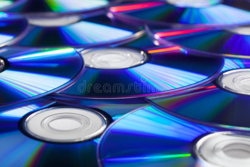 Pile of CD Compact Discs and DVDs Stock Photo - Image of audio ...