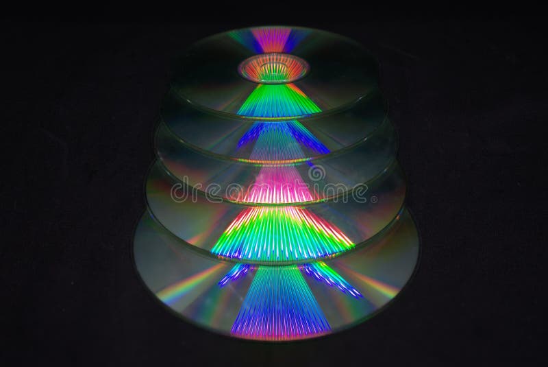 A pile of cd rom on black stock photo. Image of horizontal - 219148648