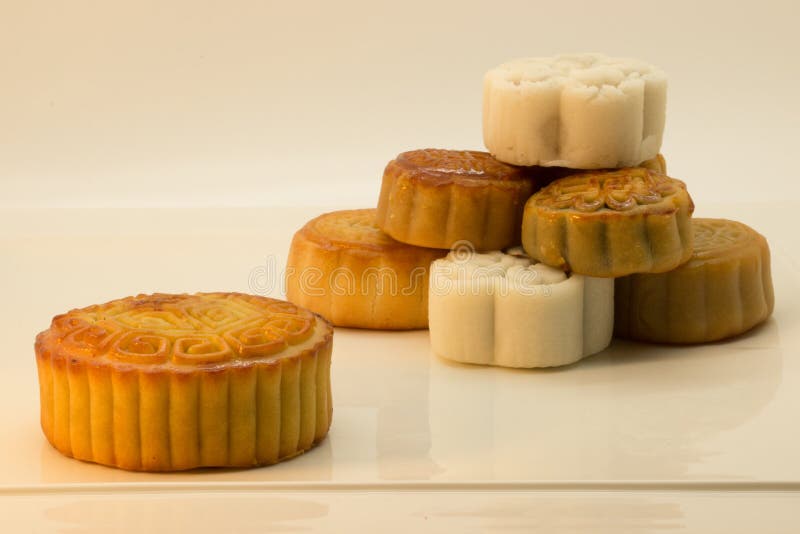 Chinese mooncakes cut open stock photo. Image of open - 58318736