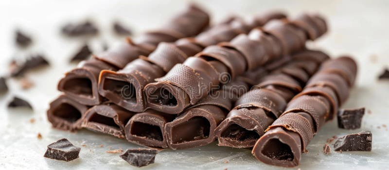 Pile of Chocolate Bars on Table Stock Image - Image of food, sweet ...