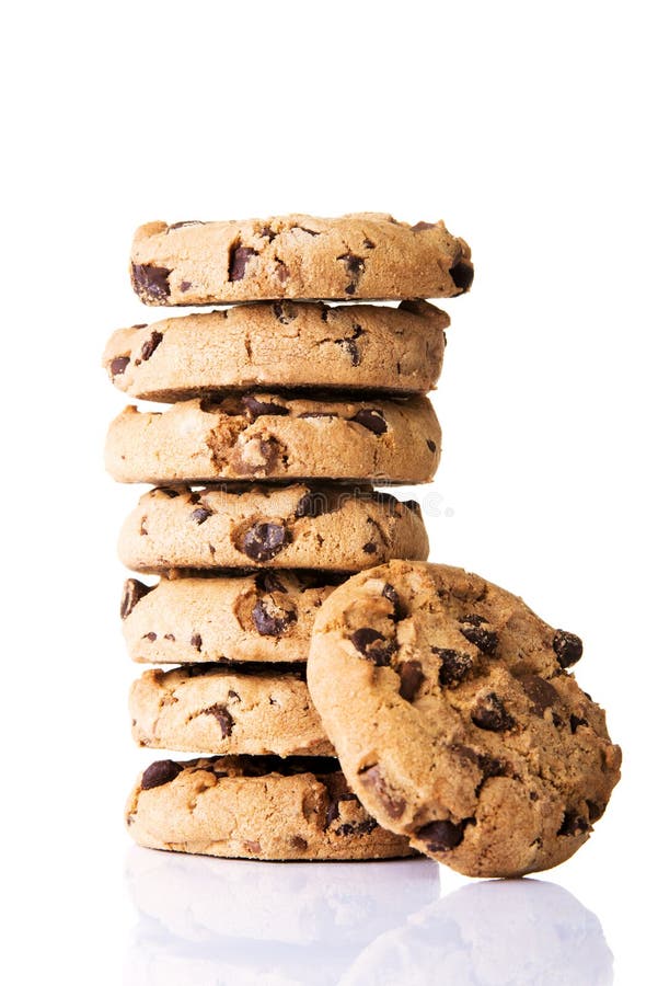 Pile of chocolate cookies stock image. Image of shaped - 29265967