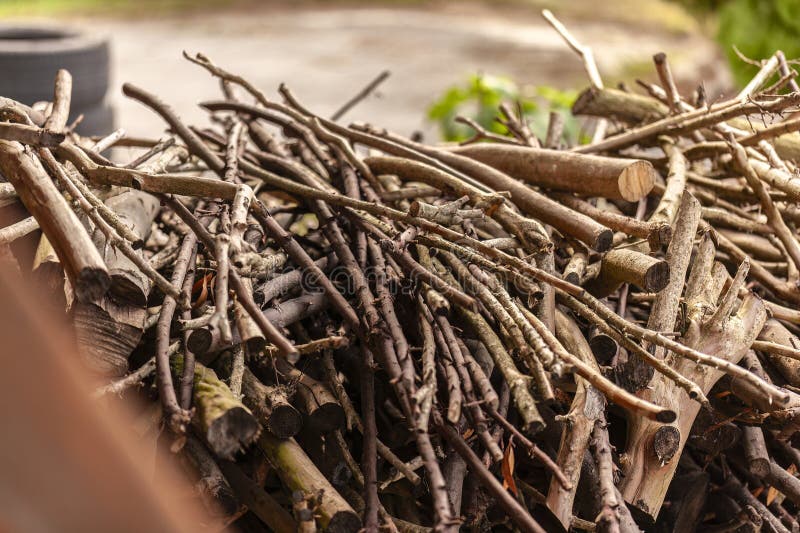 Rustic Home Firewood Stack stock photo. Image of logs - 287660902