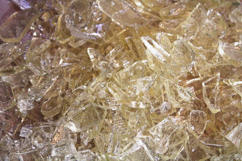 A Pile of Clear Hard Candy Glass Stock Photo - Image of crack, cracked ...