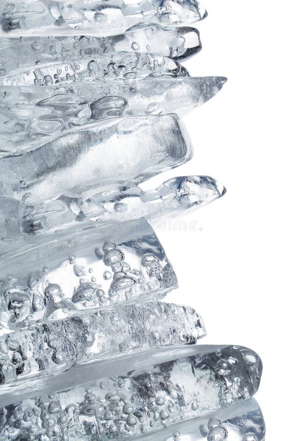 Pile of clear ice stock image. Image of refrigerate, clean - 19612249