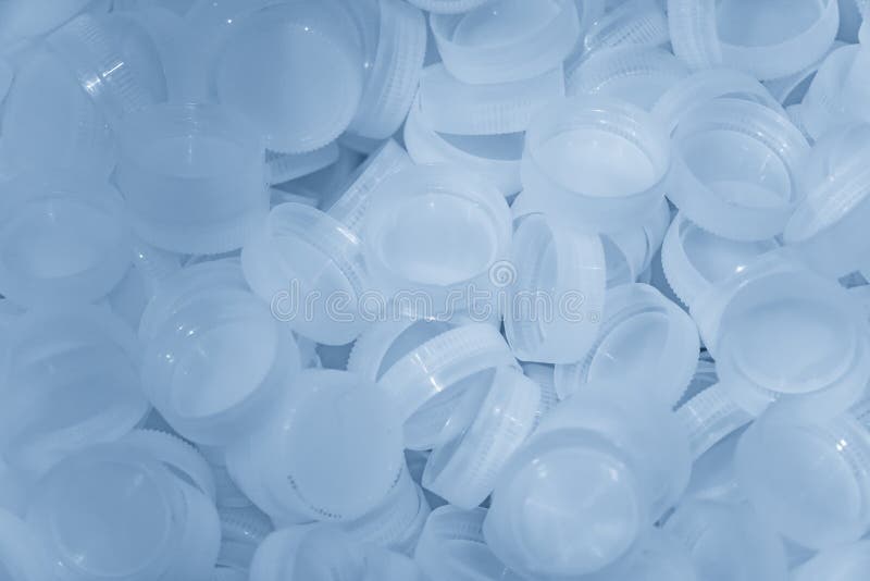 The Pile of Clear Plastic Bottle Caps Stock Image - Image of plastic ...