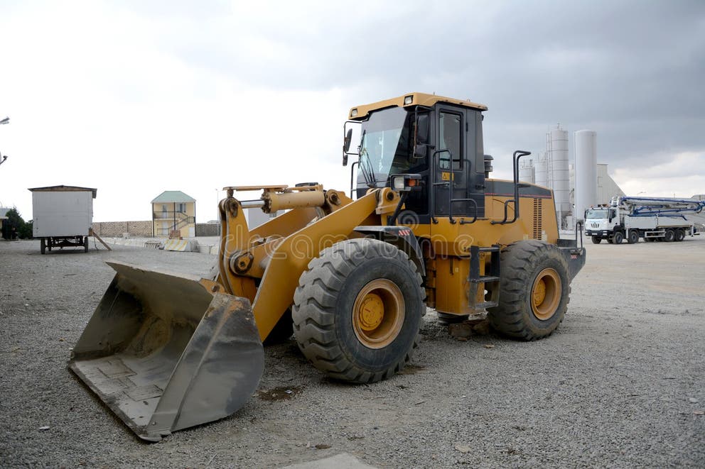 A Pile of Coal Ore with a Front End Loader Stock Image - Image of ...