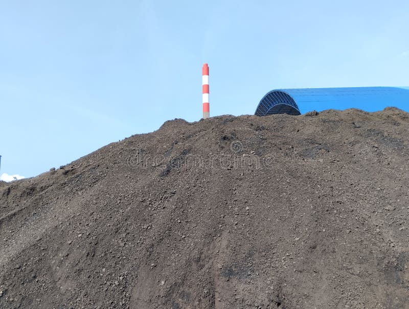 Pile of Coal in a Steam Power Plant Stock Photo - Image of outdoors ...
