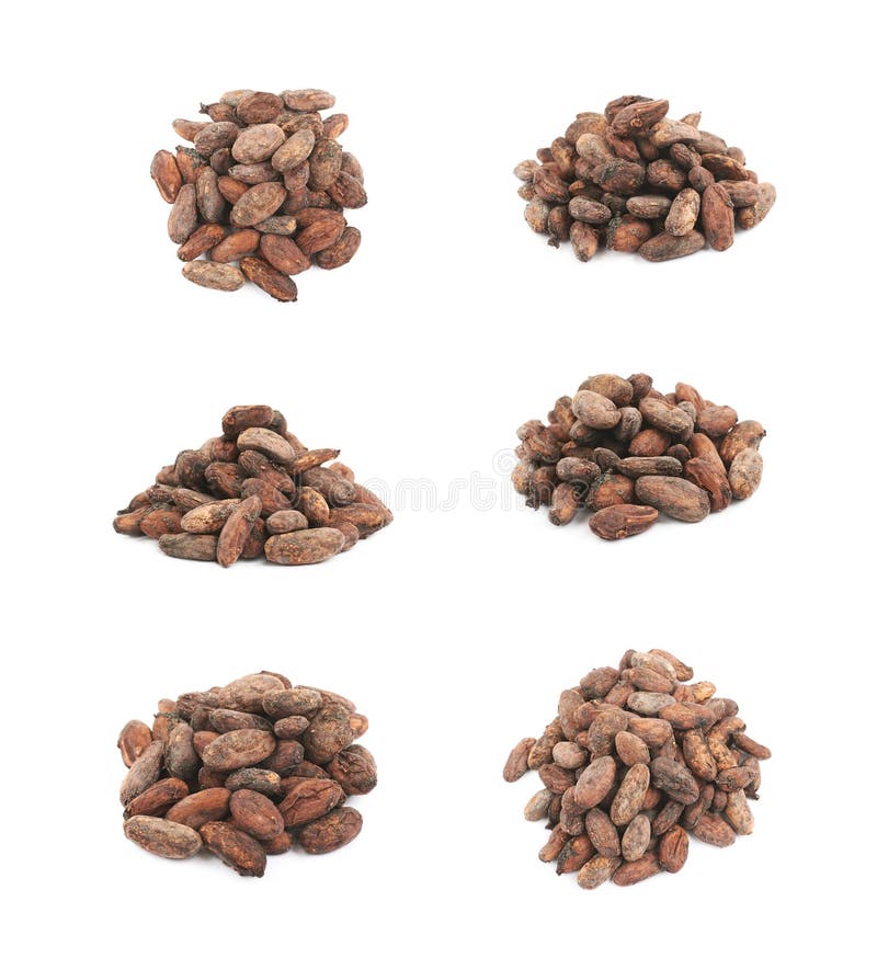 Pile Of Cocoa Beans Isolated Stock Image Image Of Background Dried 120380939