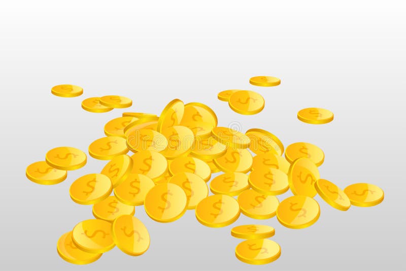 Pile of coin stock vector. Illustration of debt, finace - 83398240