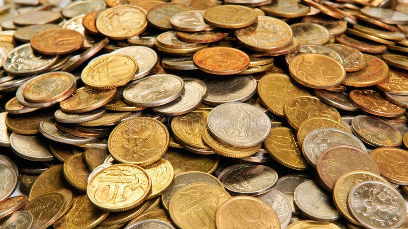 Pile of coins stock image. Image of retro, finance, concept - 11692763