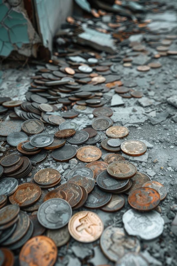 A Pile of Coins on a Floor, Suitable for Finance Concepts Stock Photo - Image of currency, gold ...