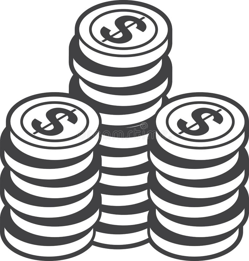 Pile of Gold Coins in 3D Style Trending Color Palette with Generative ...