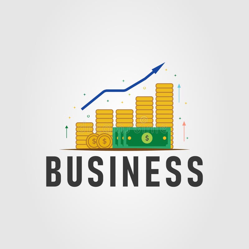 Pile of Coins or Money Currency Chart Logo Vector Illustration Design ...