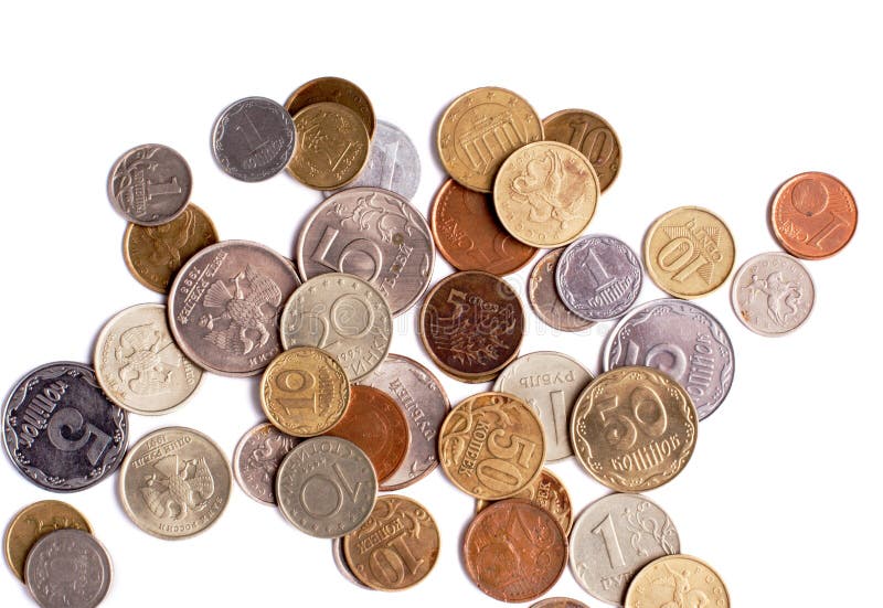 Pile of Nickle Coins Laying on Each Other Stock Photo - Image of ...