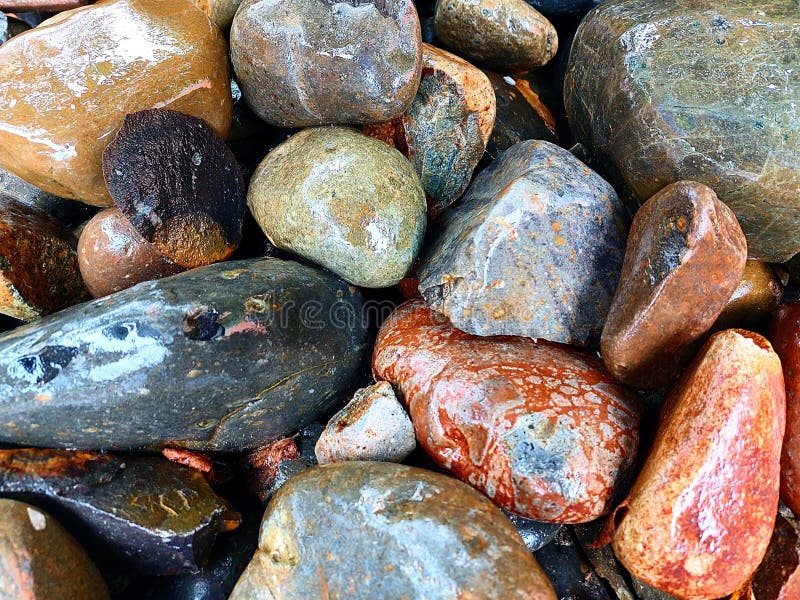 ? Pile of Colored Stones of Medium To Large Size. Stock Photo - Image ...