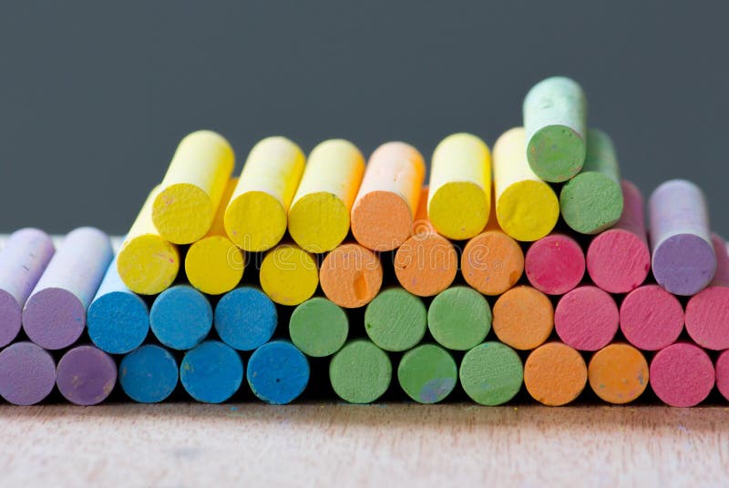 Pile colorful chalk stock image. Image of colored, activity - 62345197