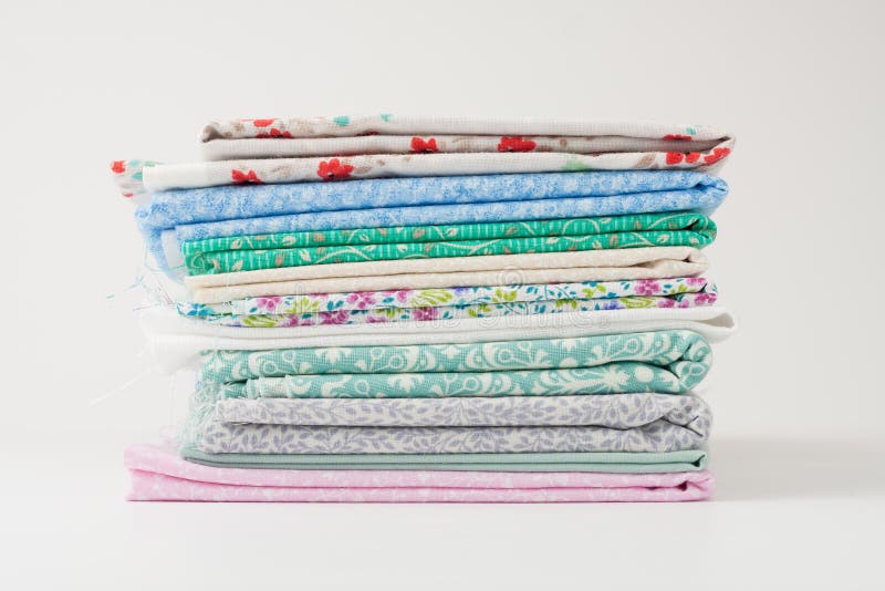 Pile of colorful fabric stock image. Image of background - 56551433