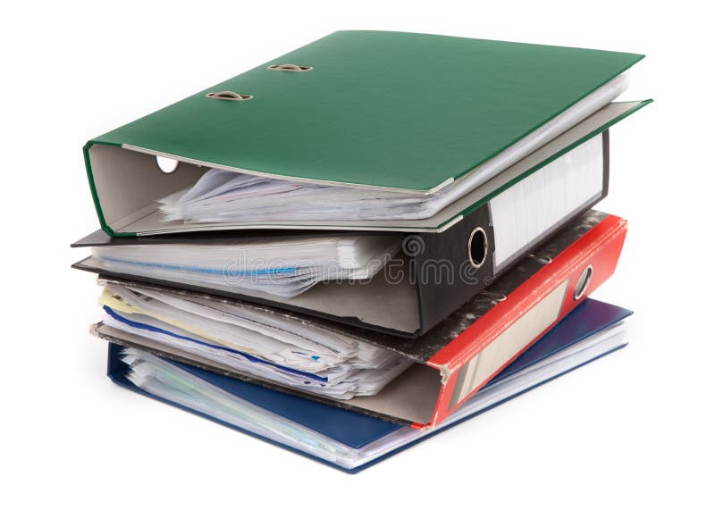 Colorful files stock photo. Image of document, files - 17971386