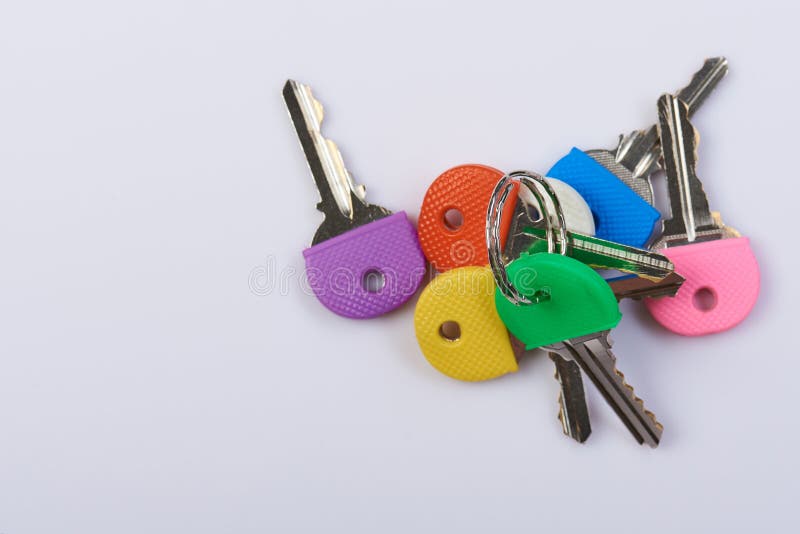 Set of colorful keys stock photo. Image of house, location - 511736