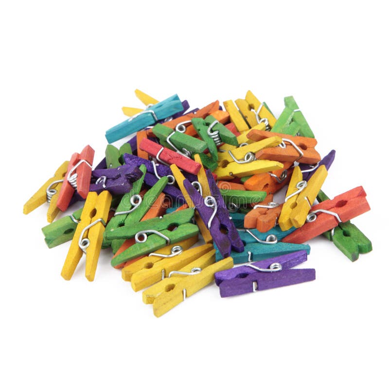 Pile of Colorful Pegs stock image. Image of colour, pegs - 21817961