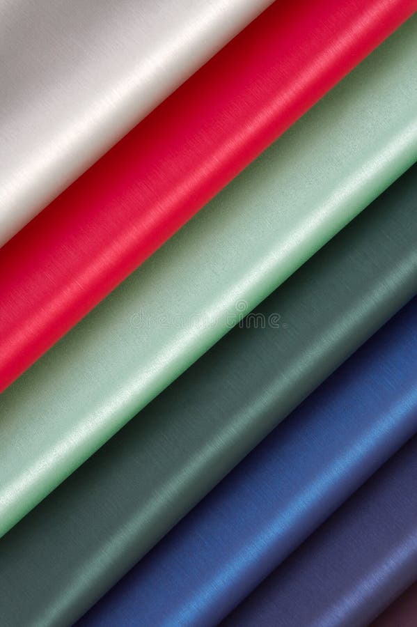 Pile of Colorful Silk Fabric Stock Photo - Image of closeup, details ...