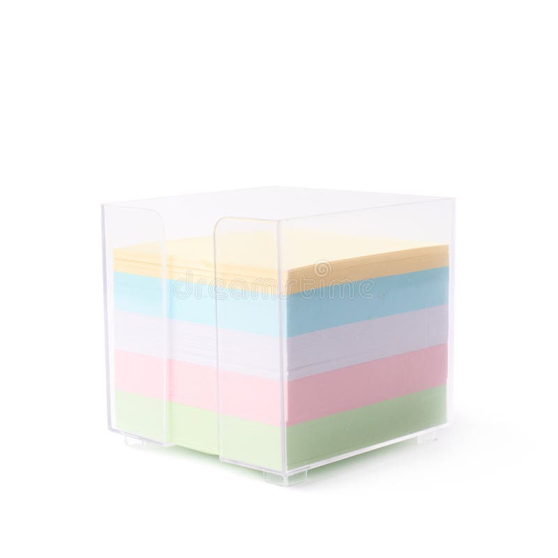 Pile of Colorful Sticker Paper Notes Isolated Stock Image - Image of ...