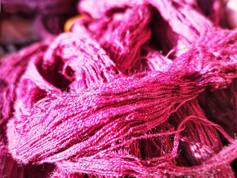 Pile of Colorful Threads Used for Making Traditional Indonesian Sarong ...