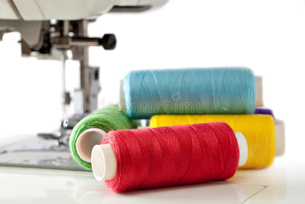 Pile of coloured of thread stock image. Image of threading - 23673751